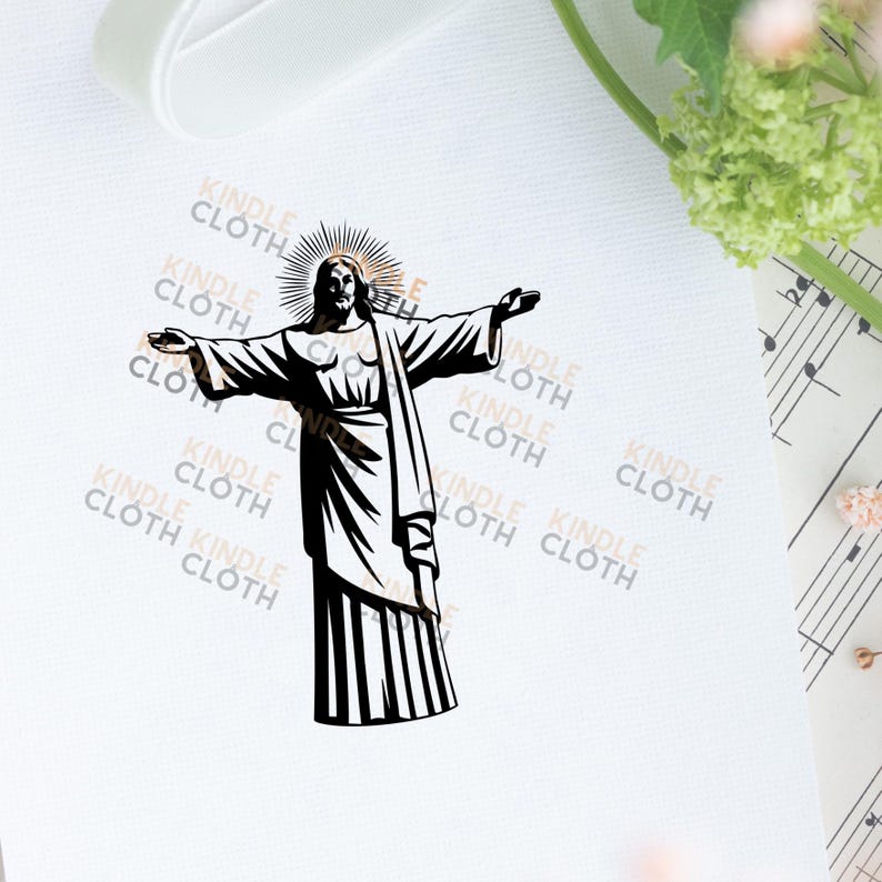 Jesus Christ Svg Png File for Cricut Instant Digital Download Vector ...