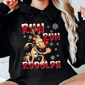 Christmas 5K Run Run Rudolph Png Digital Download | Holiday Team ...