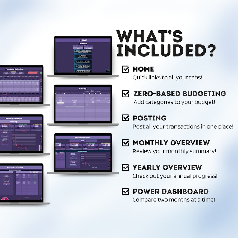 Excel Budget Template, Budget Spreadsheet, Budget Template, Annual ...