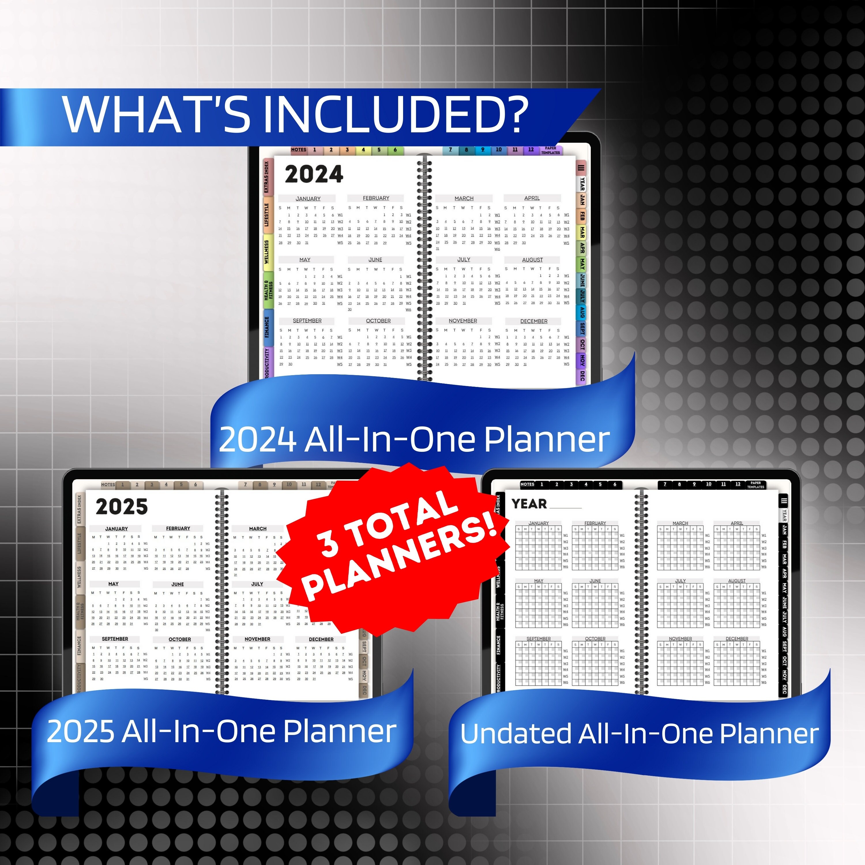 2024 2025 Digital Planner, Digital Planner, Daily Planner, Self Care ...