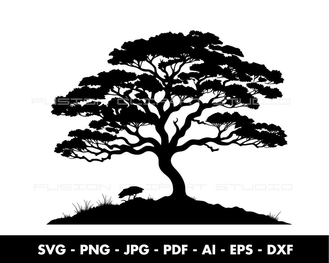 Safari Tree SVG, Safari Svg, African Tree Svg, Tree Clipart,cricut ...