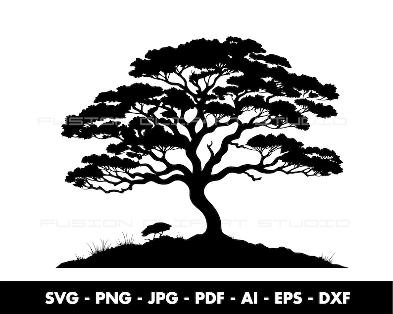 Safari Tree SVG, Safari Svg, African Tree Svg, Tree Clipart,cricut ...