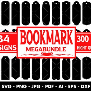 34 Bookmark Designs Digital Instant Download Templates SVG EPS DXF PDF ...