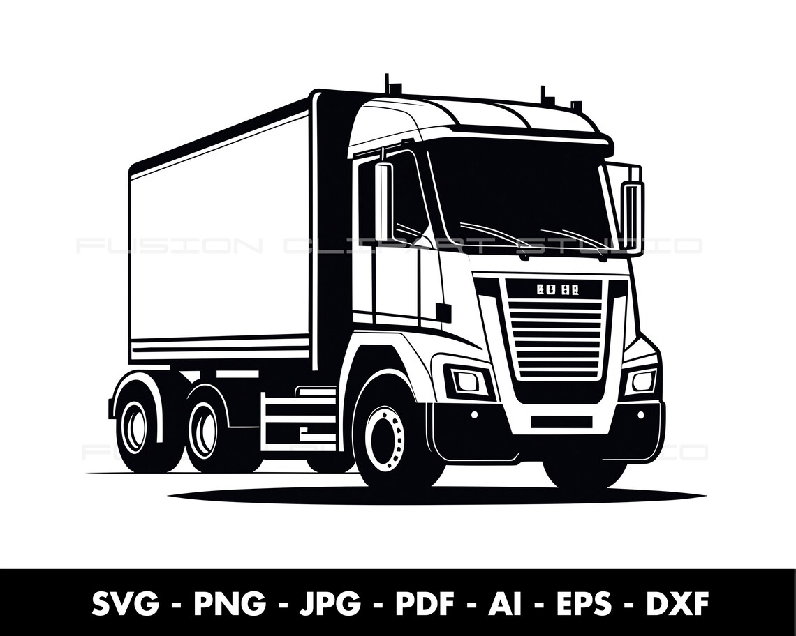 Cargo Truck, Delivery Truck Svg, Cargo Truck Svg File for Cricut ...