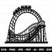 Roller Coaster Cut File, Roller Coaster SVG, Roller Coaster DXF, Roller ...