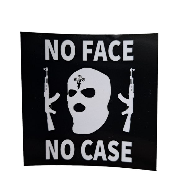 No Face No Case Sticker - Etsy