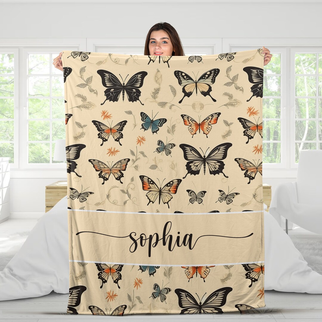 Cottagecore Blanket, Cottagecore Decor, Butterfly Blanket, Warm Cozy ...