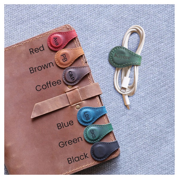 Leather Bookmark - Etsy