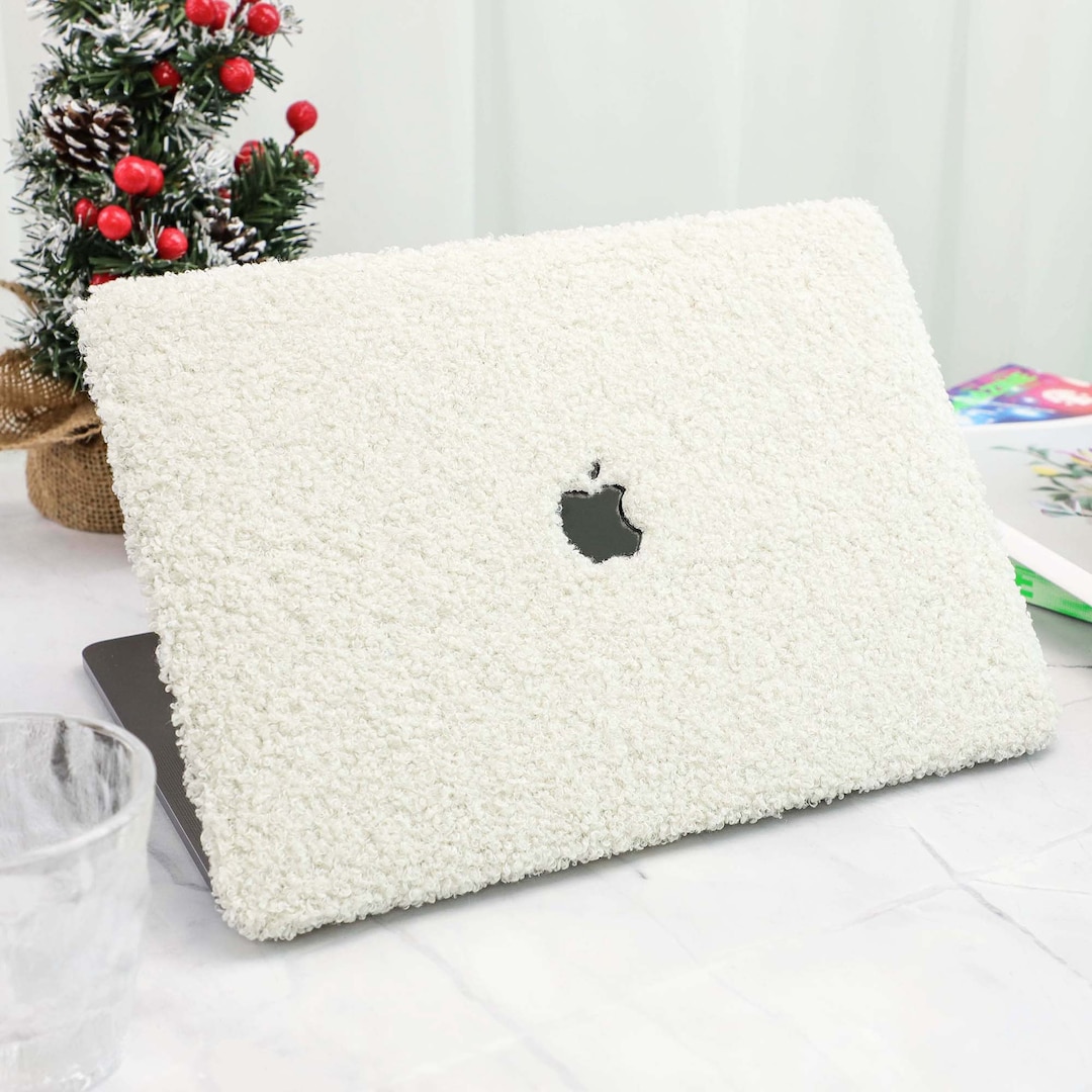 White Fluffy Teddy MacBook Case for MacBook Air 13 A2681/pro 13/13.6 ...