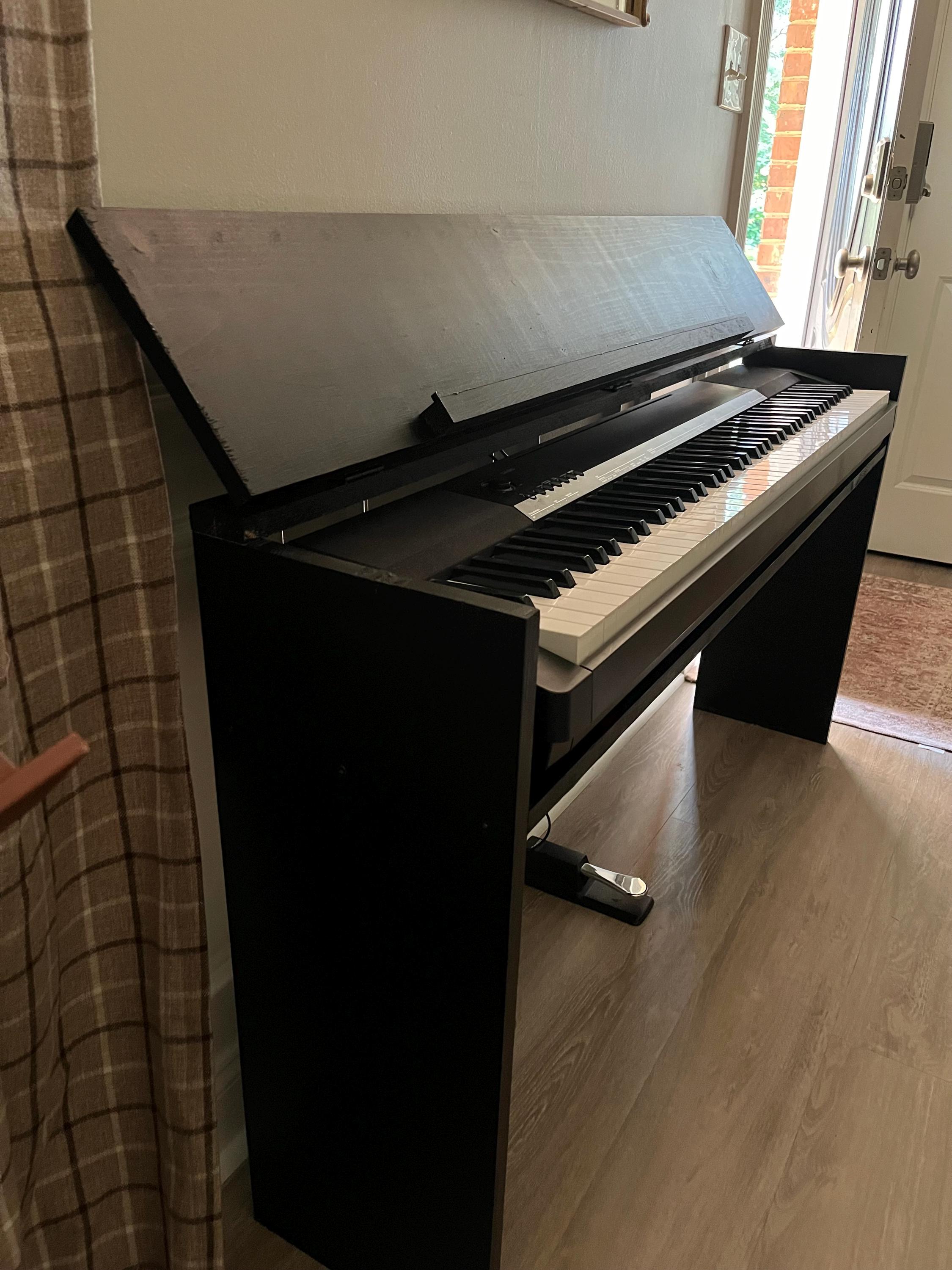 Plans for Keyboard Piano Stand With Flip up Lid and Music Stand Wooden ...