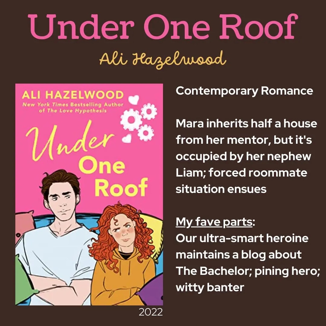 Under One Roof by Ali Hazelwood Romance Novel E-BOOK - Etsy
