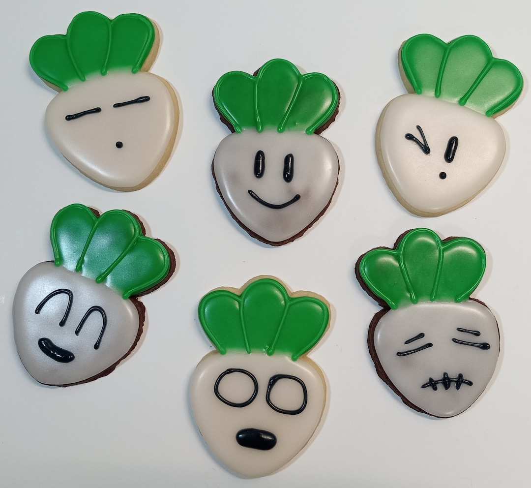 Super Mario / Smash Bros. Turnips Iced Sugar Cookies - Etsy