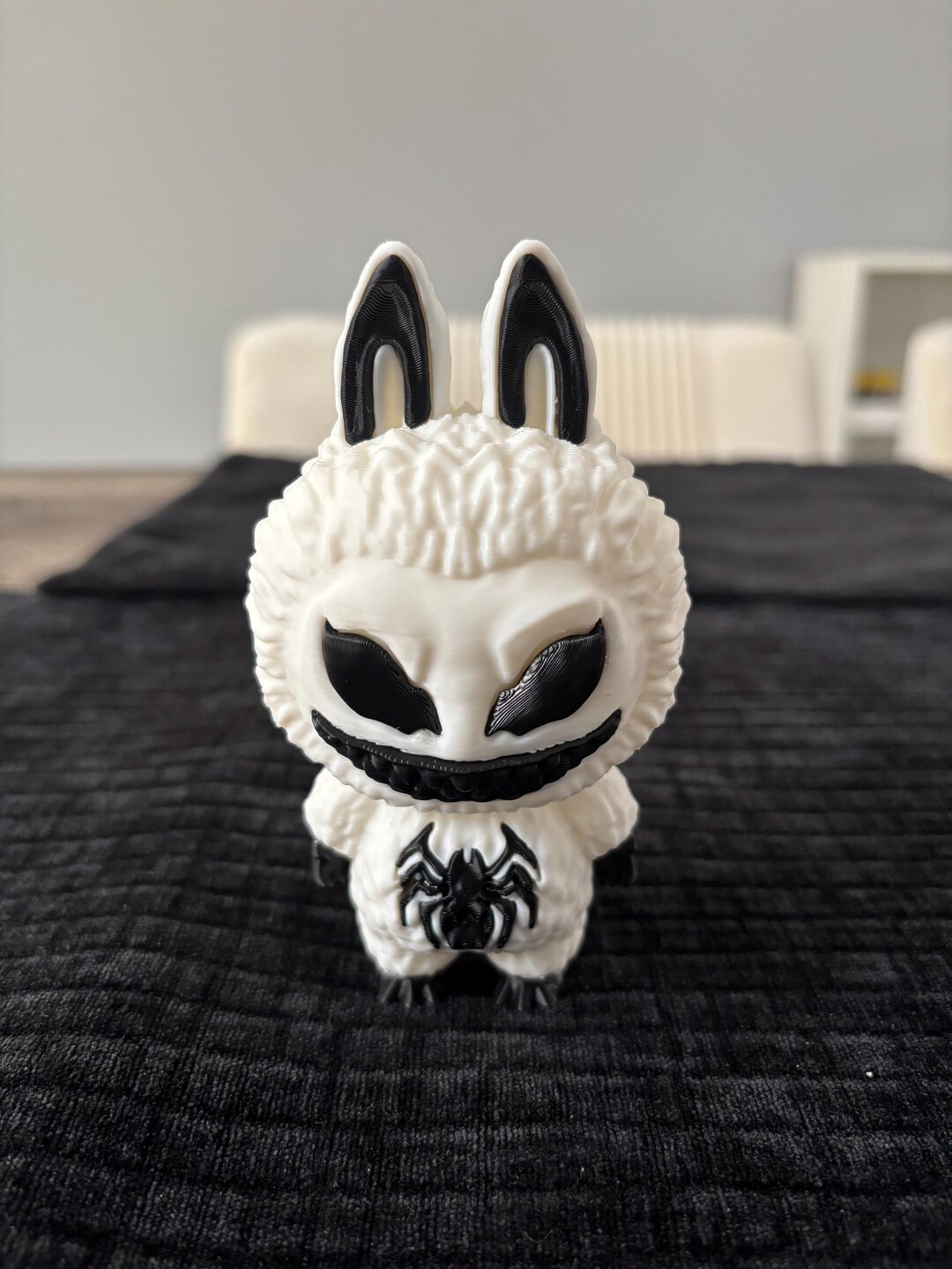 Venom Labubu – White/black Edition | 3D Printed PLA+ Figure | Custom ...