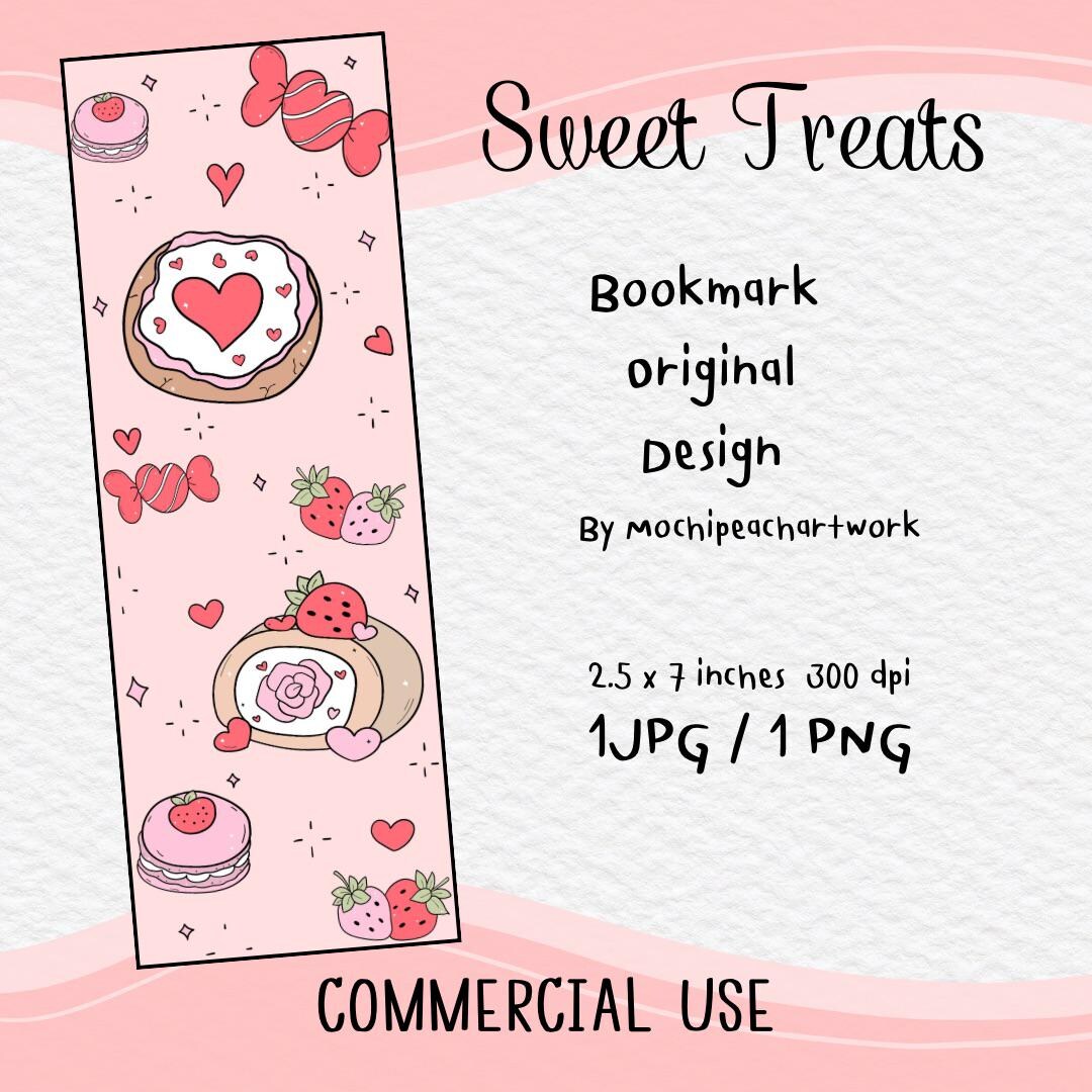 Romantic Desserts Bookmarks | Valentine’s Day Digital Download - Etsy