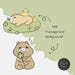 St. Patrick’s Day Capybara Clipart, Groovy Capybara St. Patrick’s Day ...