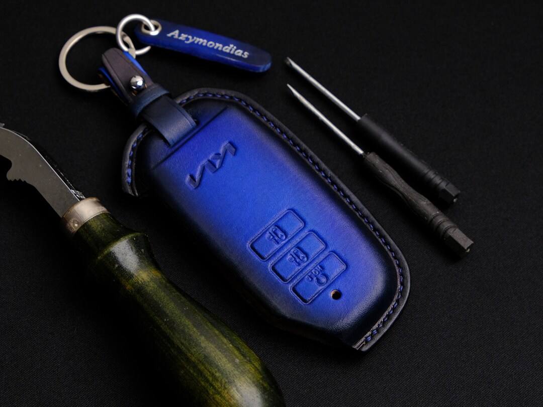 Handmade Leather Key Case for EV6, 2023-2024 EV6 Key Fob Cover, Keyless ...