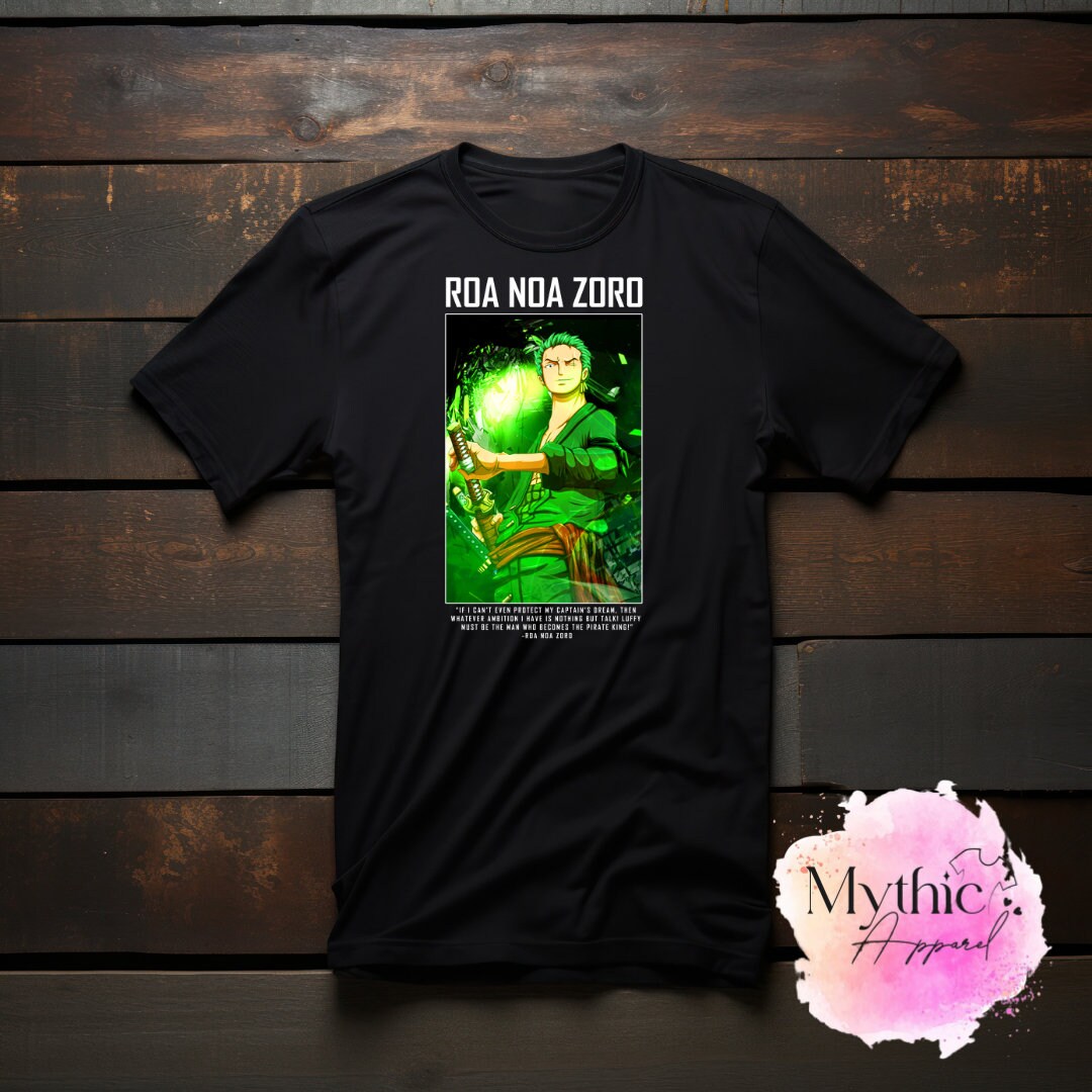 Roa Noa Zoro One Piece Anime Shirt Zoro Tee Anime Gift - Etsy