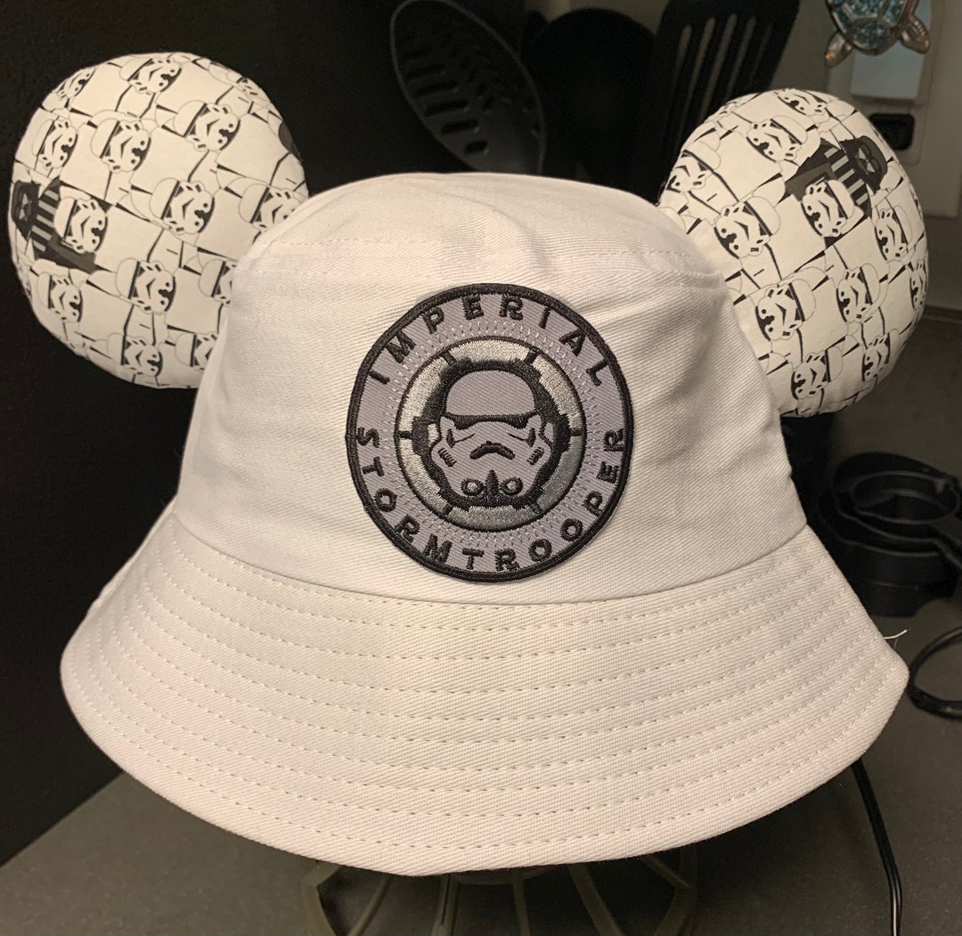 Star Wars Storm Trooper Inspired Bucket Hat Sun Hat With Mickey Ears ...