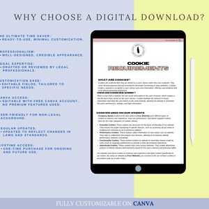 Cookie Requirements Template, Cookie Usage Agreement,website Cookie ...