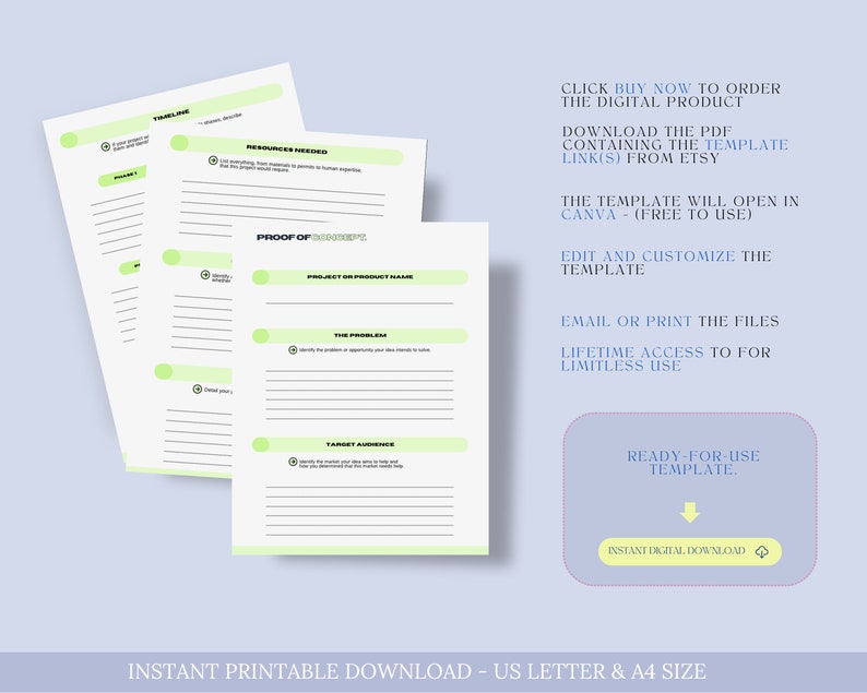 Proof of Concept Template, Concept Form, Idea Testing Form, Prototype ...