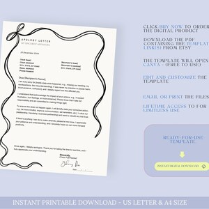 Apology Letter Template, Professional Apology Letter Template,apology ...