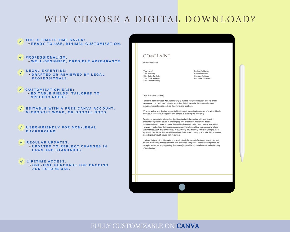 Complaint Letter Formal Complaint Letter Letter Of Complaint