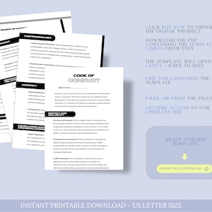 Code of Conduct Template, Nonprofit Ethics, Board of Directors, New ...