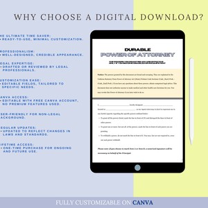 Durable Power of Attorney, Durable Power of Attorney,general Power,gpoa ...