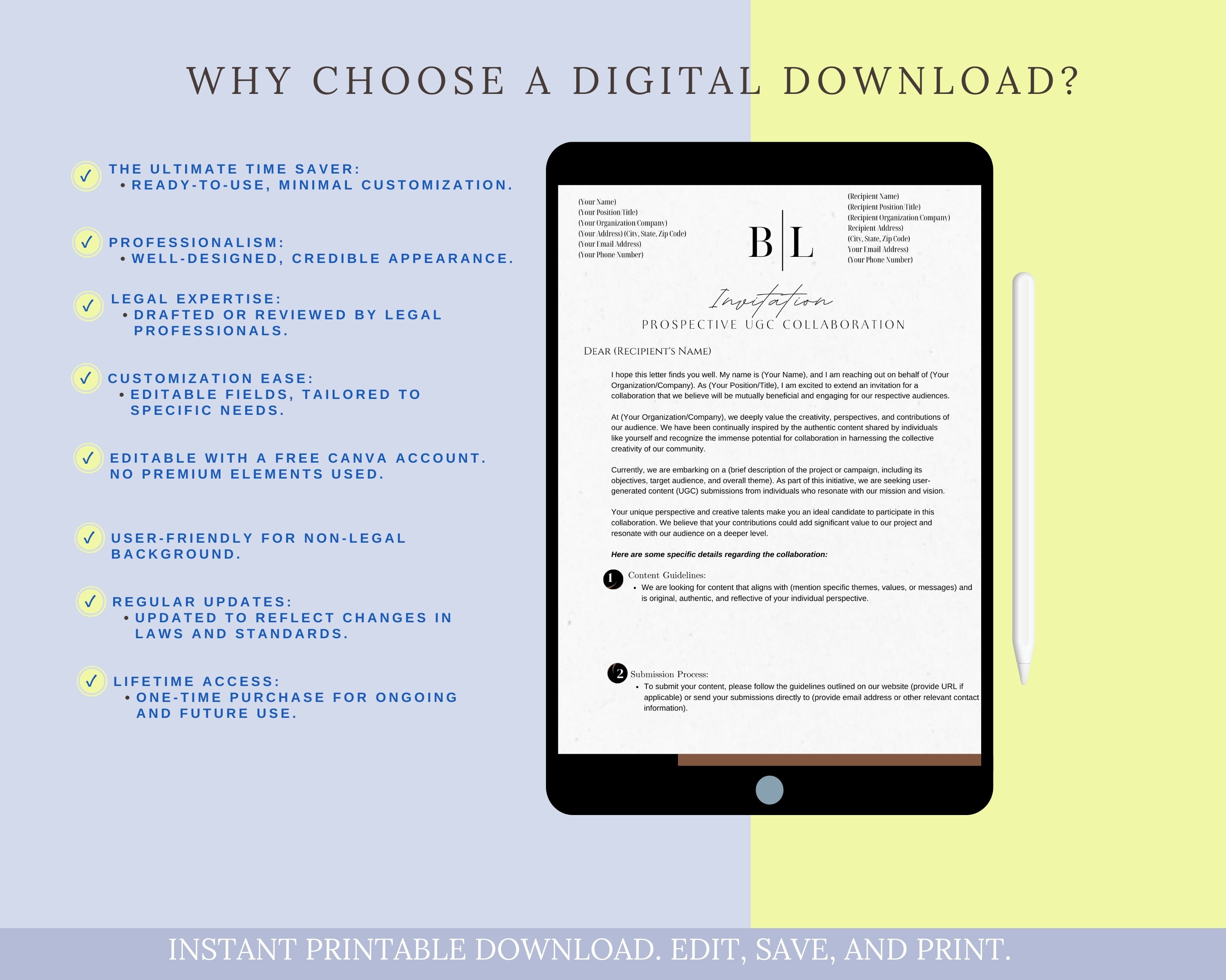 UGC Collaboration Request Letter From Company Letter, Invitation for ...