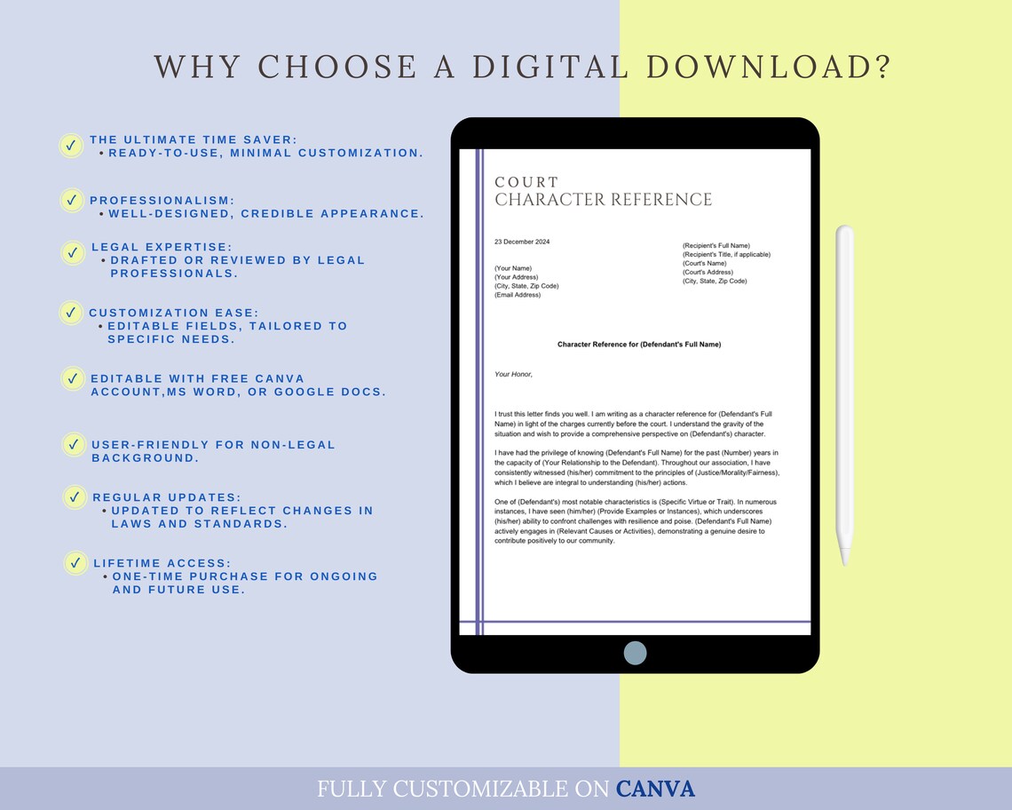 Court Character Reference Letter Template,court Character Reference ...