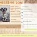 Missing Dog Flyer Template, Lost Dog Poster, Editable Lost Pet Poster ...