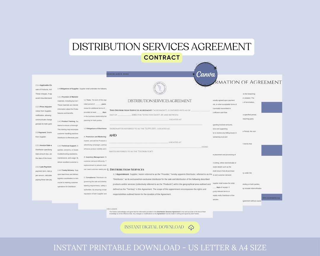 Distribution Agreement, Appointing Distributors, Sales and Distribution ...