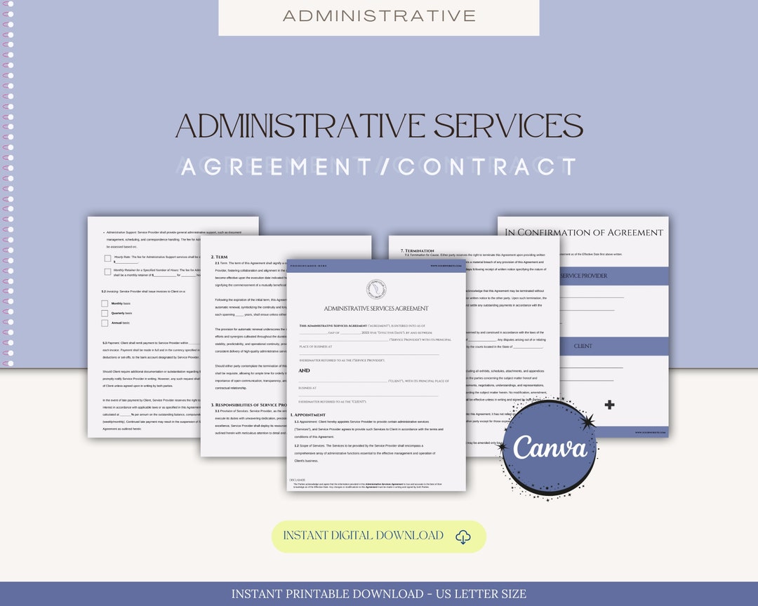 Administrative Services Agreement, Remote Administrative Services ...