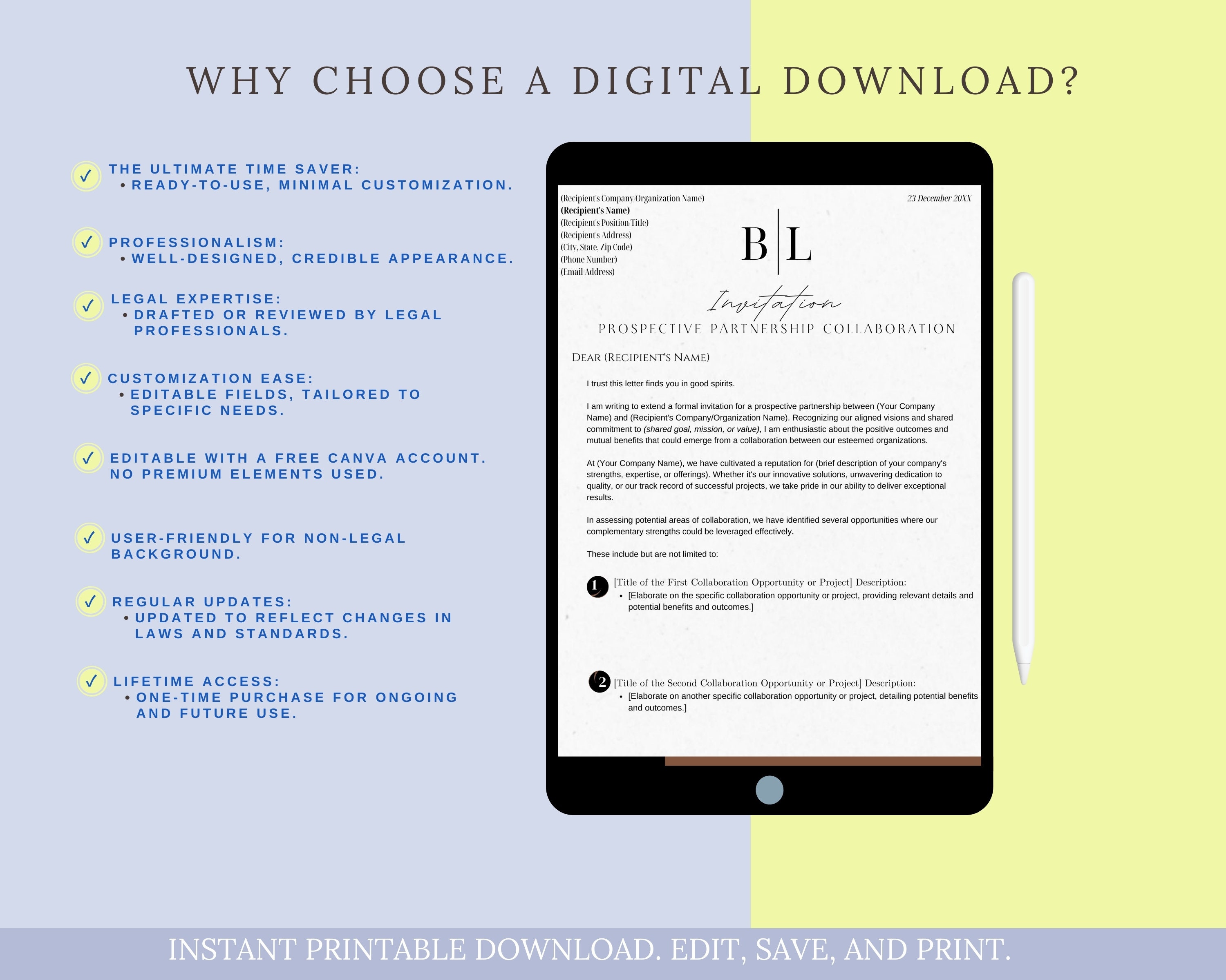 Partnership Invitation Letter Template, Invitation for Prospective ...