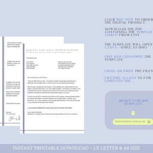 Request for Legal Representation Letter Template, Legal Representation ...