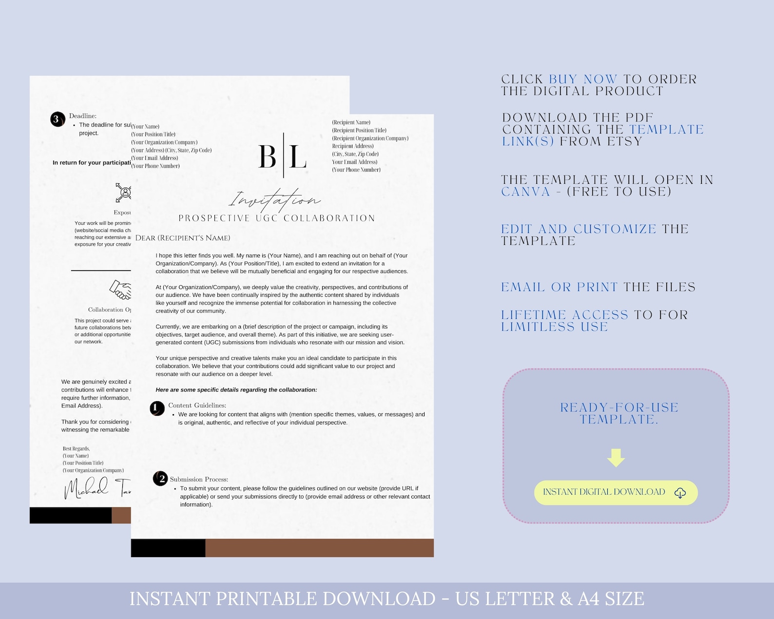 UGC Collaboration Request Letter From Company Letter, Invitation for ...