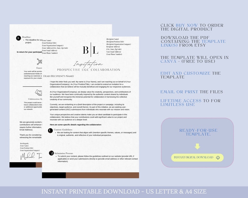 UGC Collaboration Request Letter From Company Letter, Invitation for ...