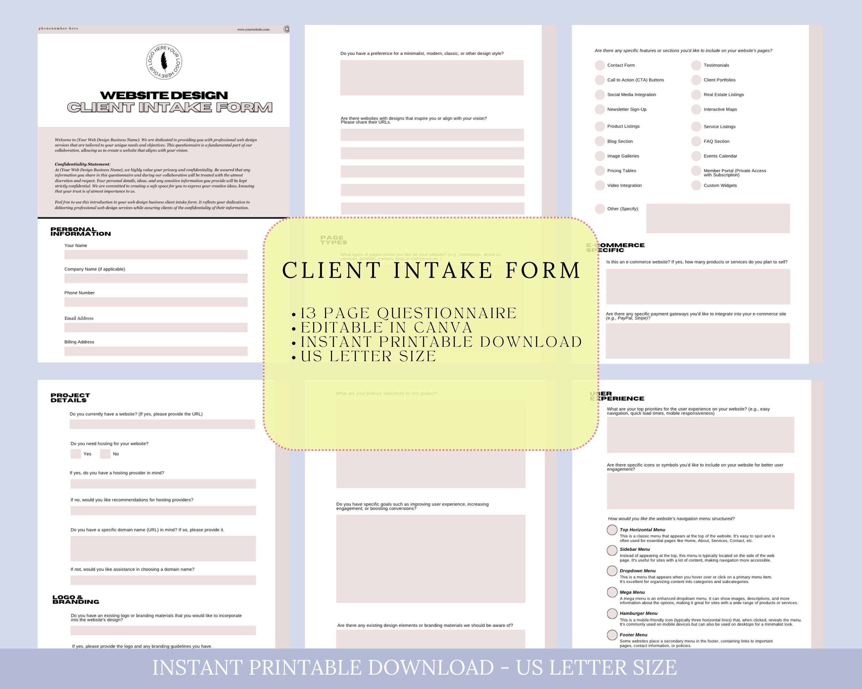 Editable Web Design Contract Template, Freelance Website Designer Service Agreement, Web Design ...