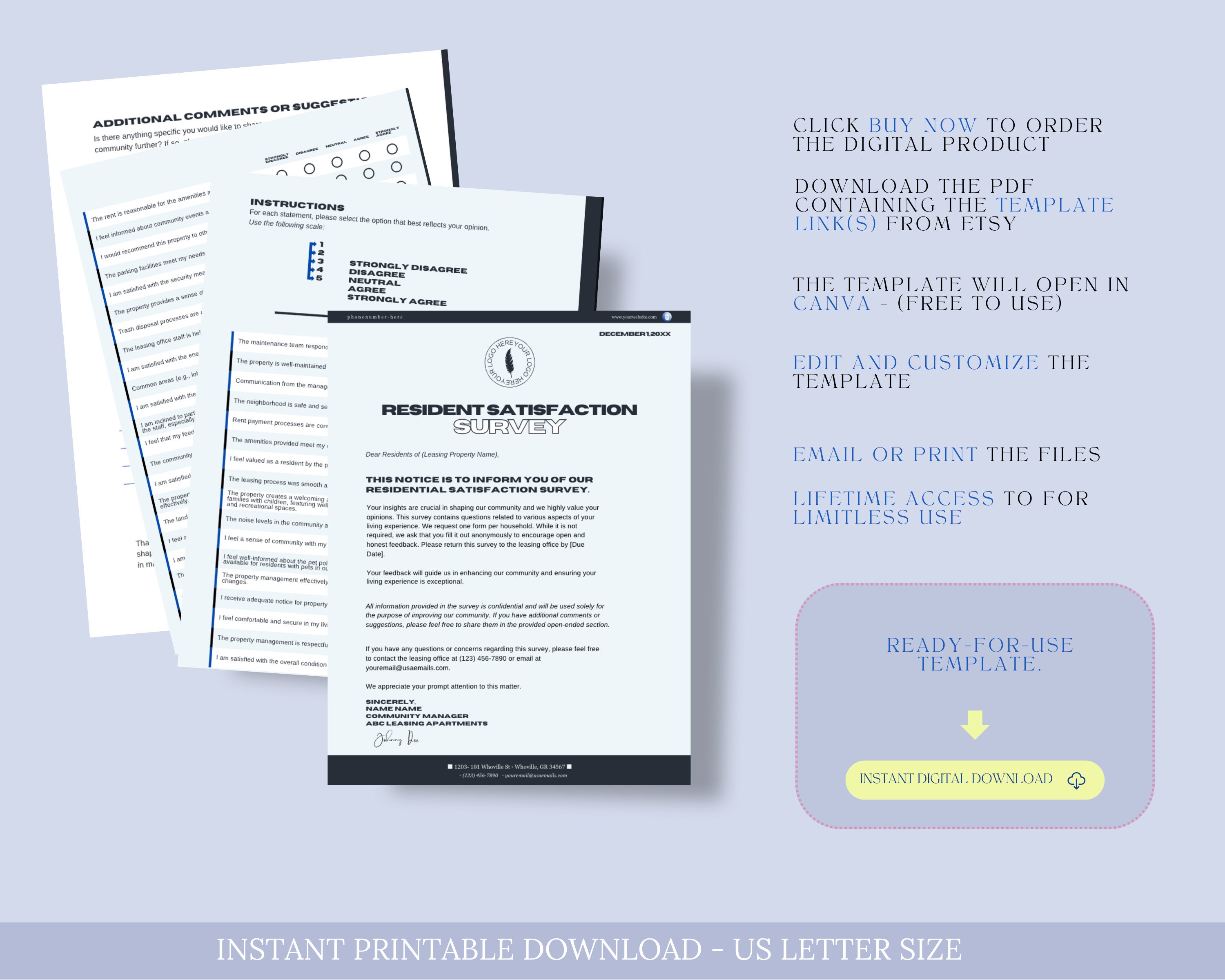 Resident Satisfaction Survey, Tenant Survey, Tenant Intake Form, Tenant ...