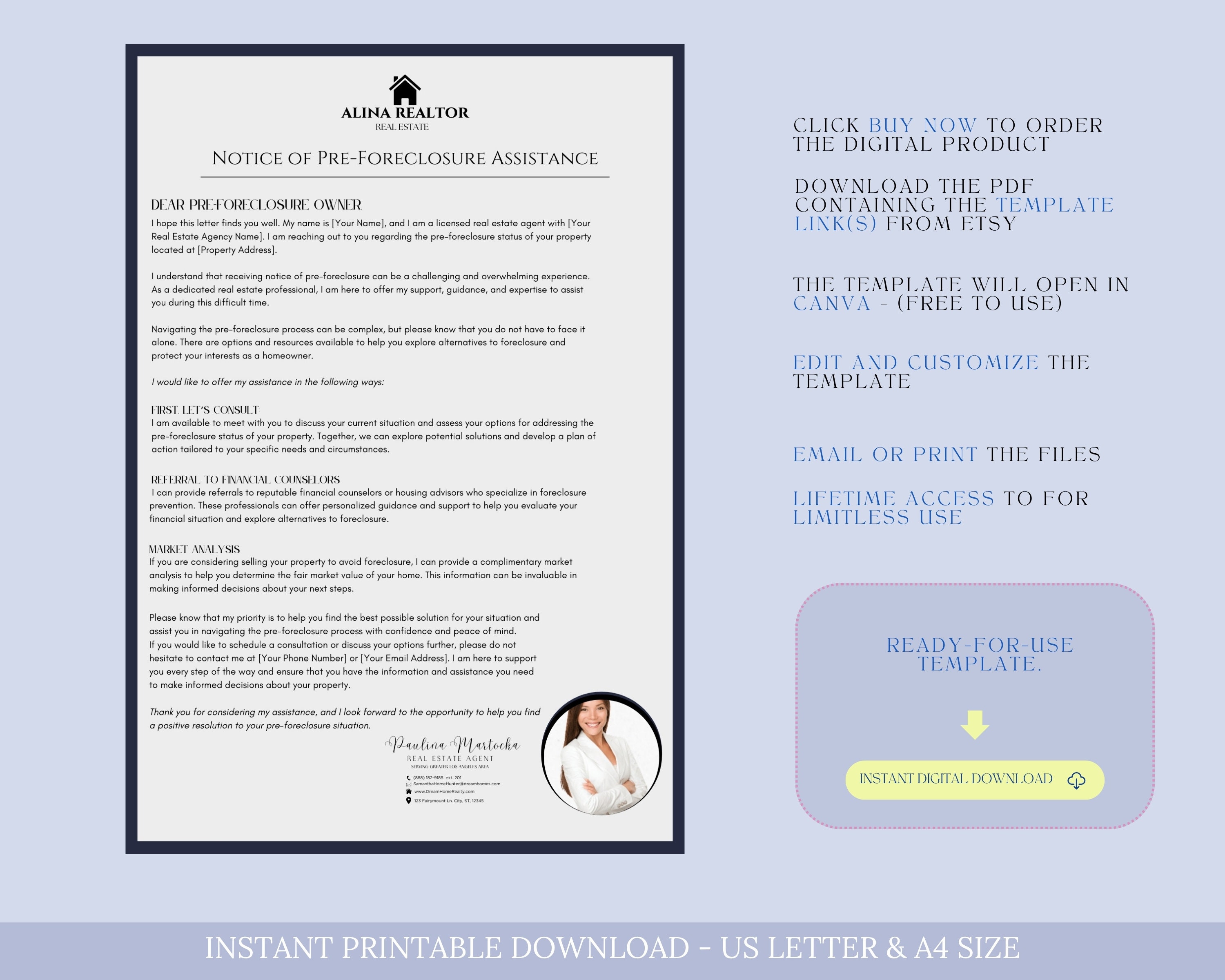 Notice of Pre-foreclosure Letter Real Estate , Foreclosure Prospecting ...