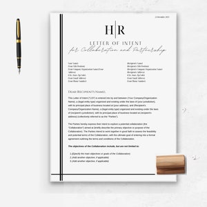 General Letter of Intent for Collaboration and Partnership Template ...