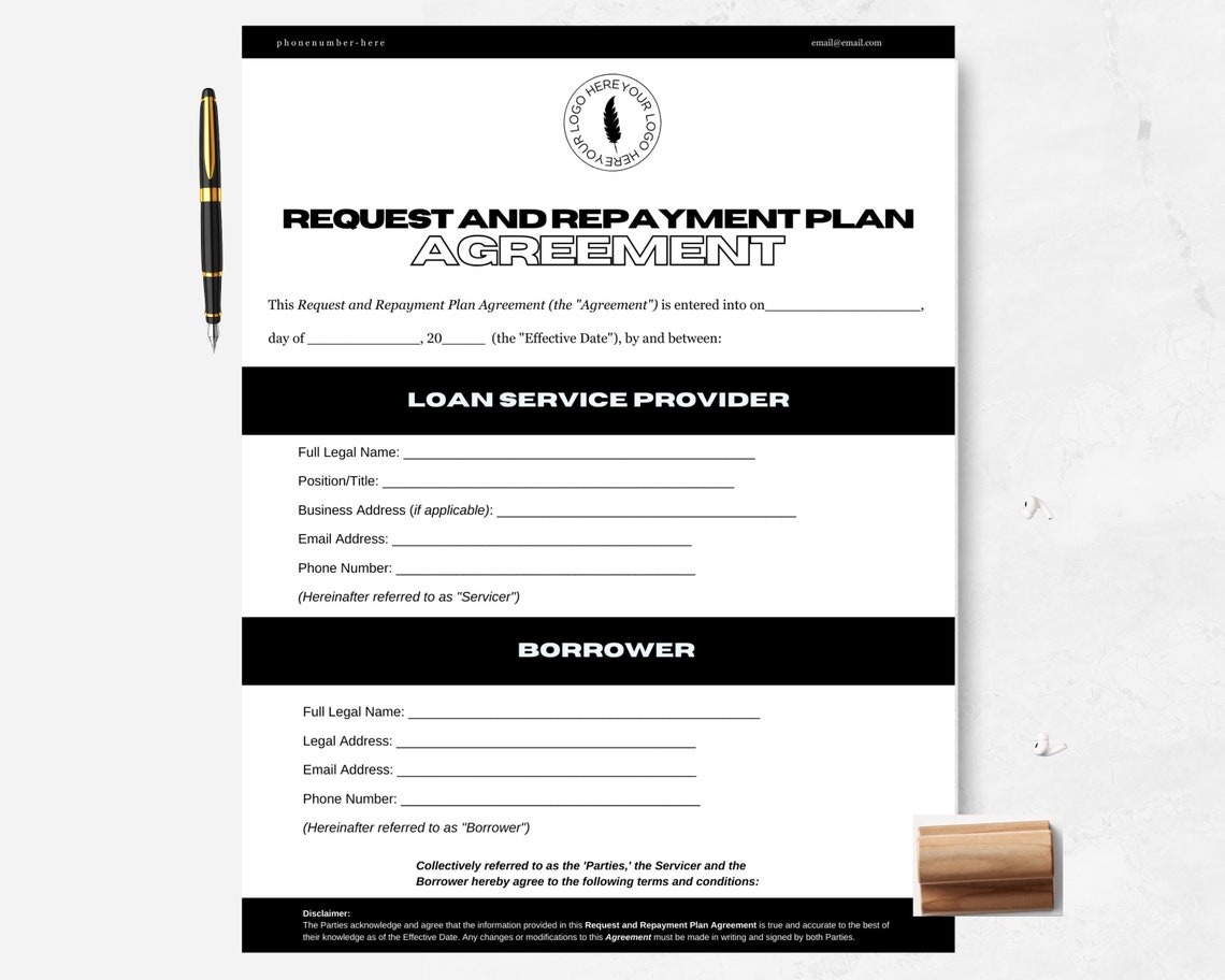 Request and Repayment Plan for Mortgage Agreement,mortgage Forbearance ...