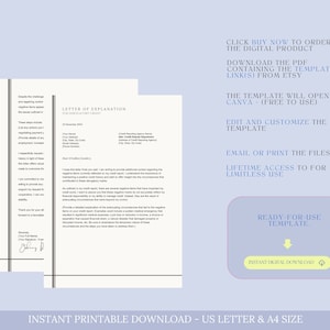 Letter of Explanation for Derogatory Credit Letter Template, Credit ...