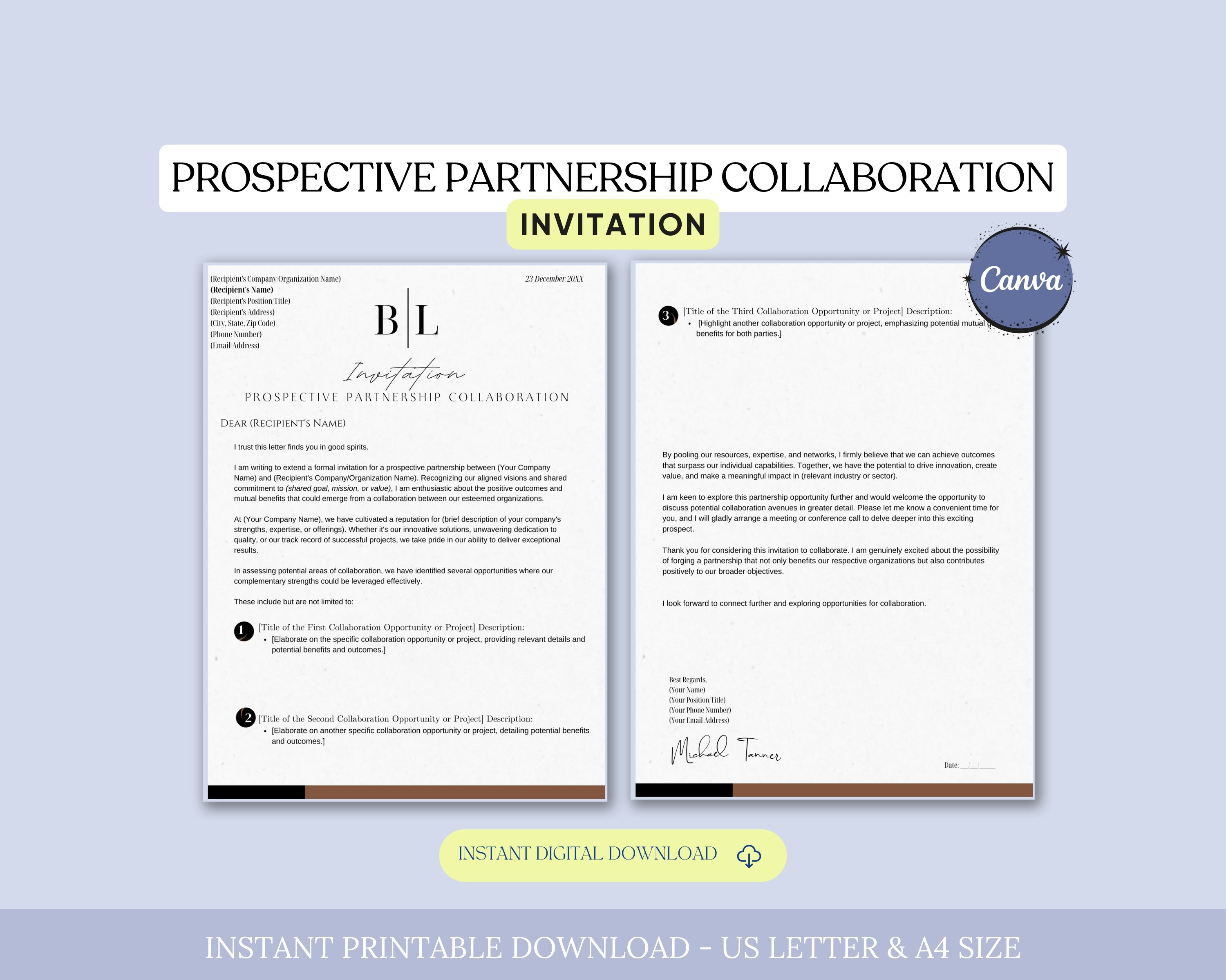 Partnership Invitation Letter Template, Invitation for Prospective ...