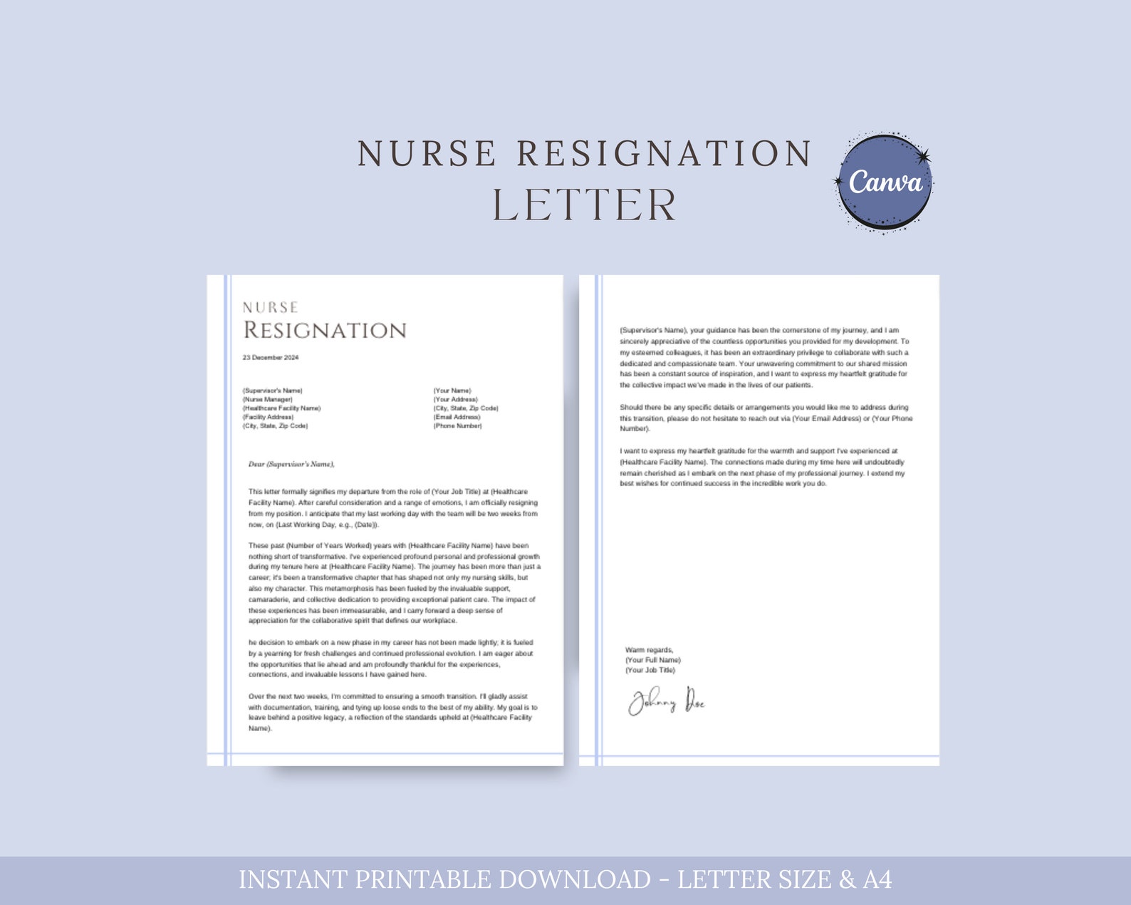 Nurse Resignation Letter, Nurse Job Leave, Job Quit, New Job Offer ...