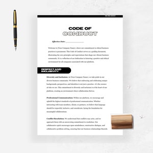 Code of Conduct Template, Nonprofit Ethics, Board of Directors, New ...