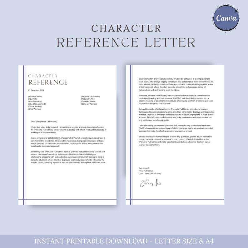 Court Character Reference Letter Template,court Character Reference ...