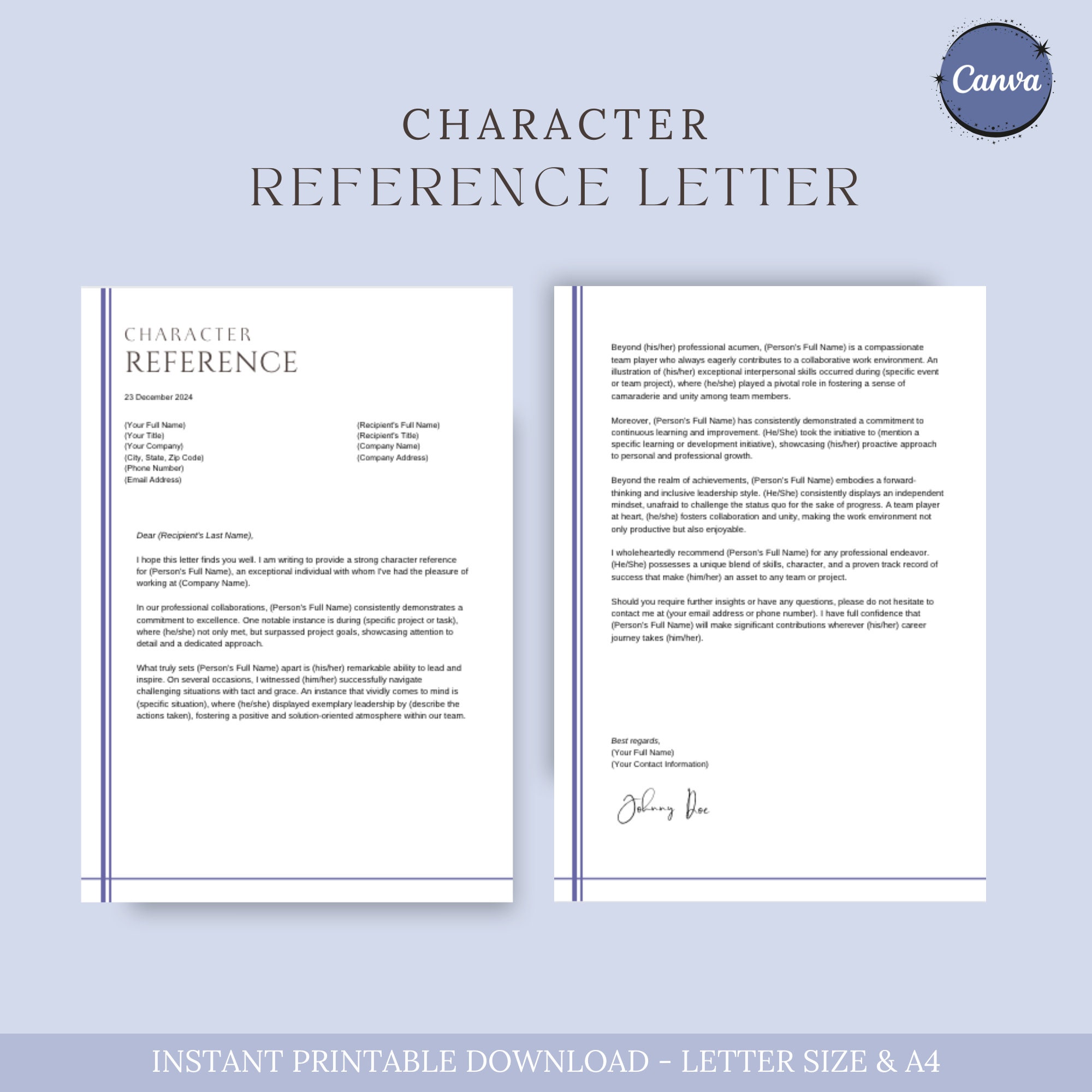 Court Character Reference Letter Template,court Character Reference ...