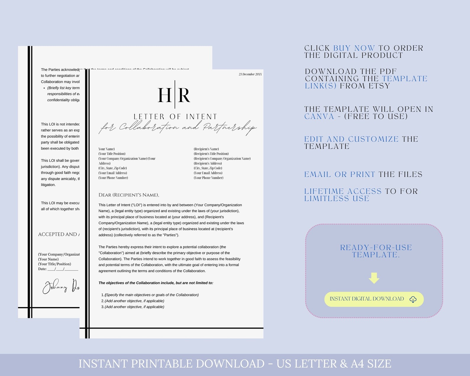 General Letter of Intent for Collaboration and Partnership Template ...