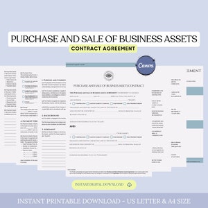 Purchase and Sale of Business Assets Contract,business Asset ...